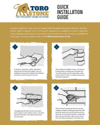 Quick Install Guide - Toro Stone