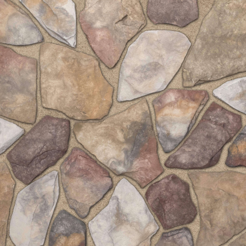 Bighorn Fieldstone Stone Veneer with Caramel & Taupe Colors