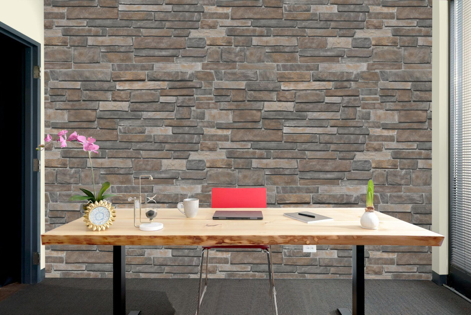 Alaskan Mountain Ledge Stone Veneer with Gray & Taupe Colors